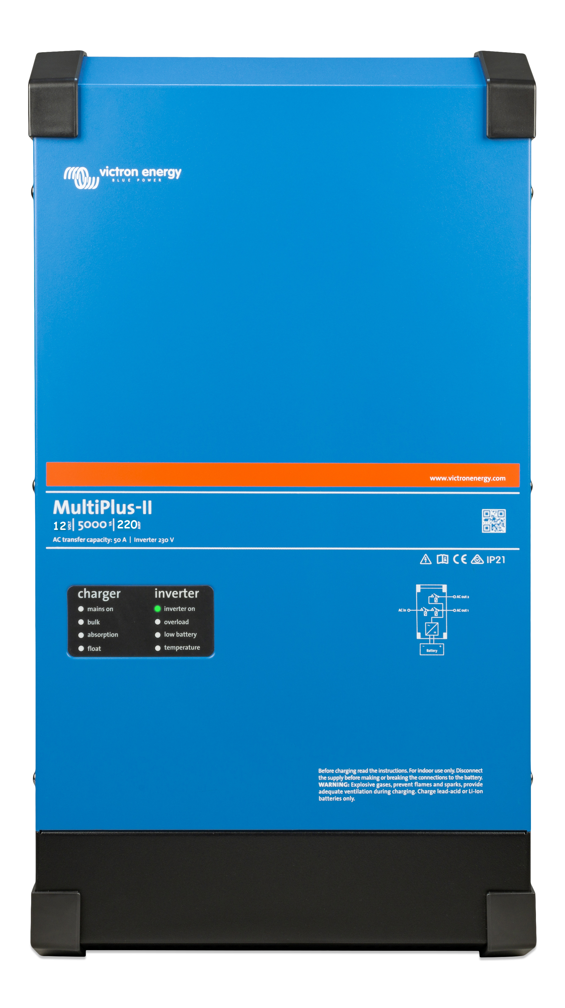 Victron MultiPlus-II 12V/5000VA/220-50 230V Inverter/Charger – Energy ...